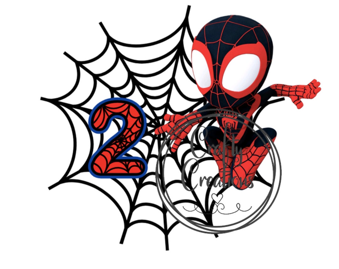 Spin - Spidey Inspired Cake Topper, Print at Home, DIY, Last Minute ...