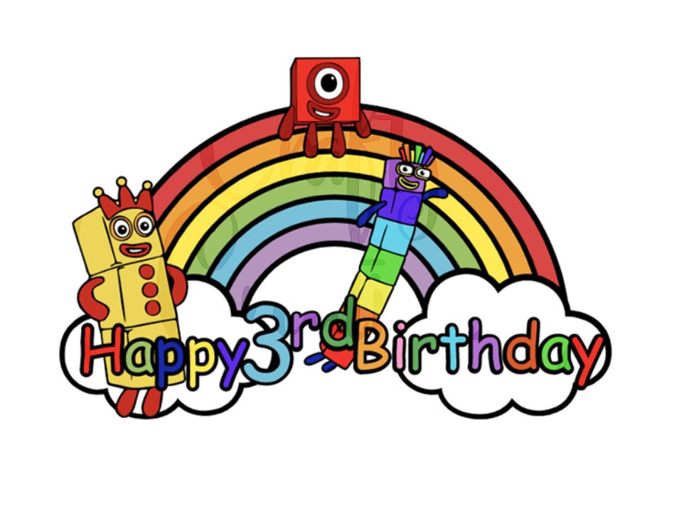 Instant Downloadable Cake Topper Number 5 Numberblocks Inspired Cake ...