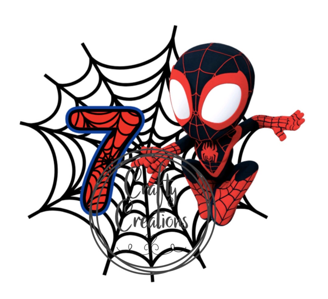 Spin - Spidey Inspired Cake Topper, Print at Home, DIY, Last Minute ...