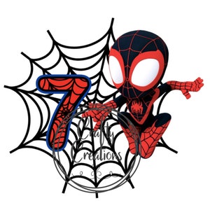 Spin - Spidey Inspired Cake Topper, Print at Home, DIY, Last Minute ...