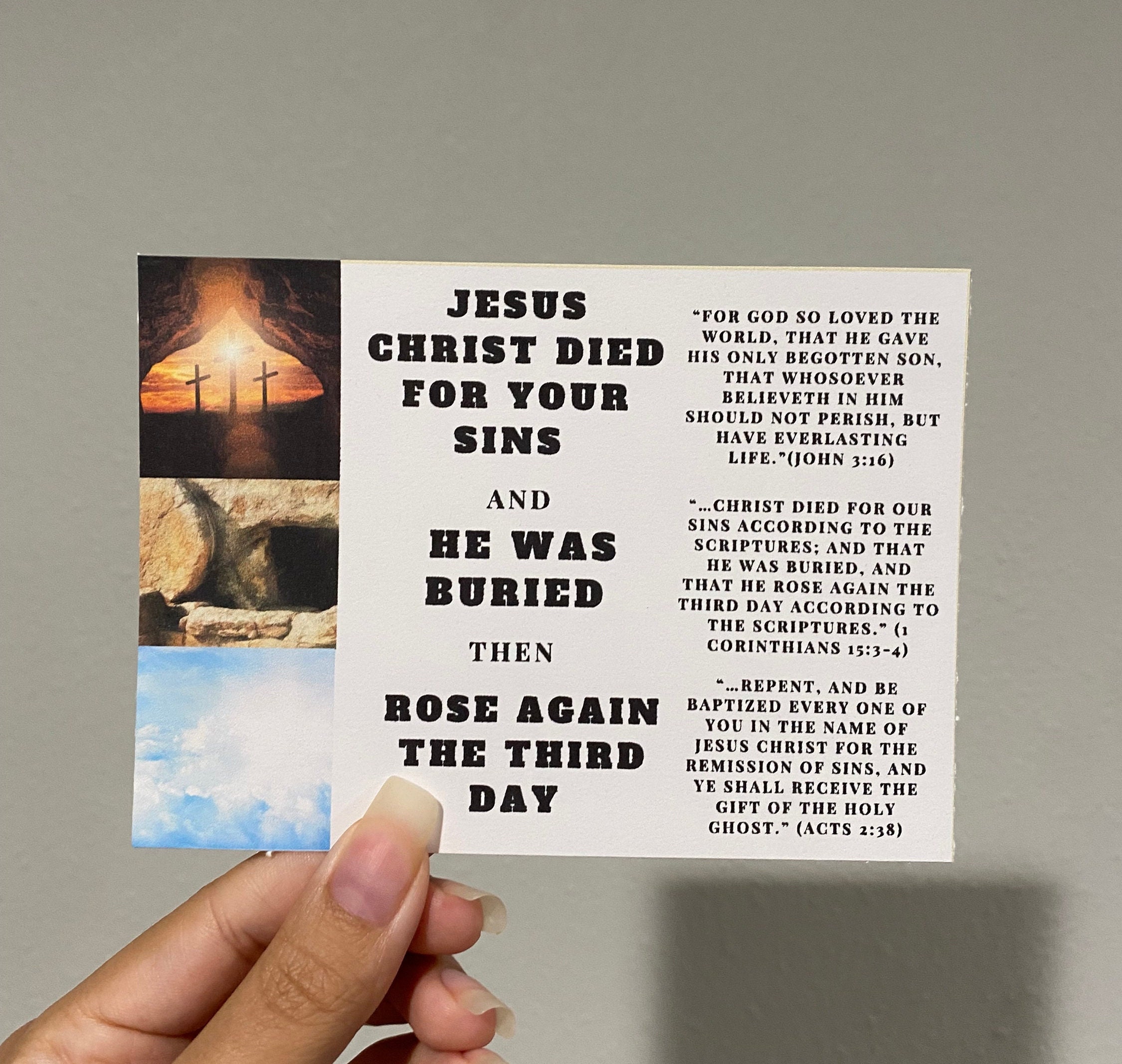 Gospel Cards KJV, Christian Outreach Tracts, Christian Gifts - Etsy