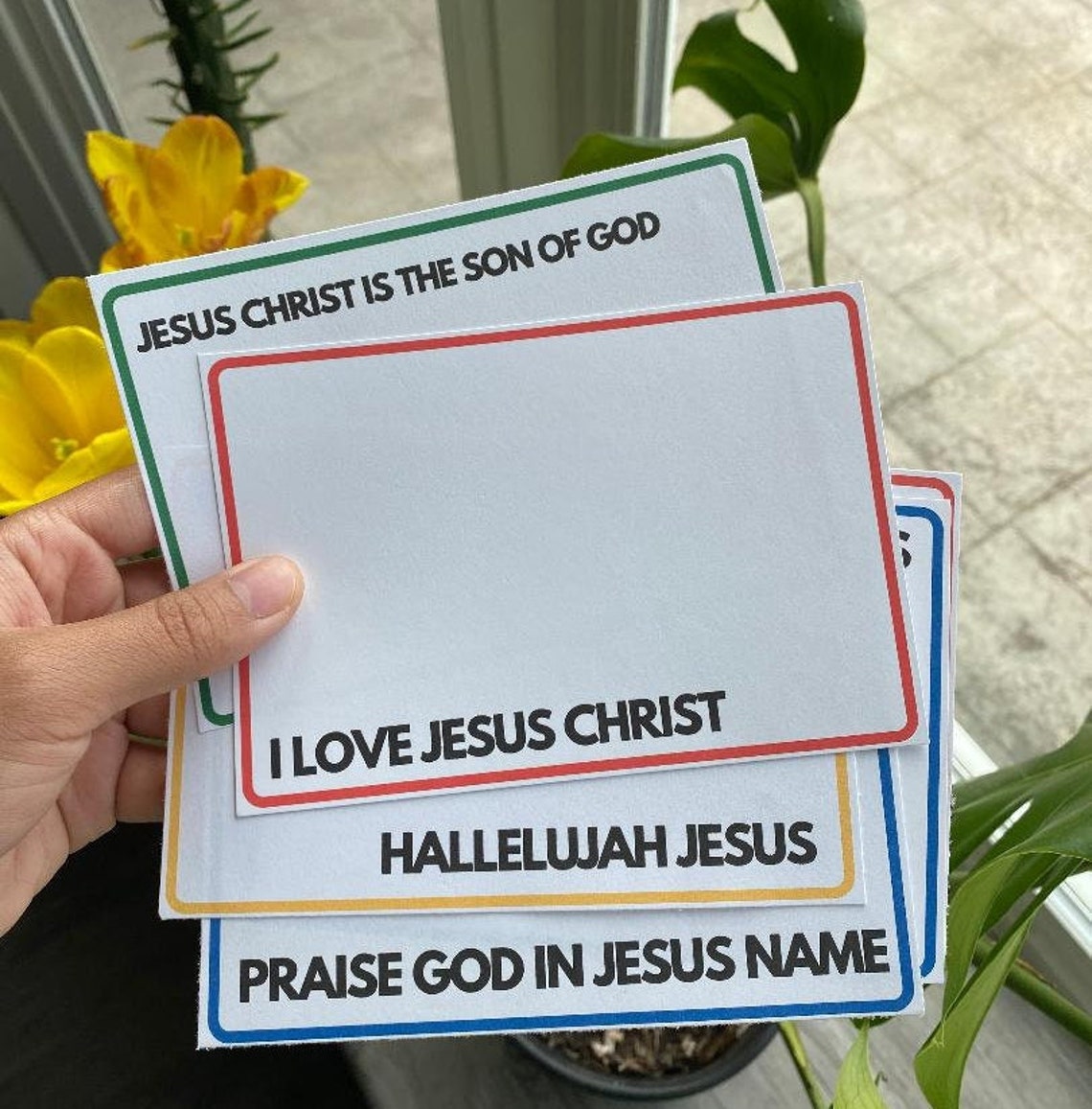 Blank Christian Flash Cards, Scratch Paper/blank Flash Cards to Glorify ...