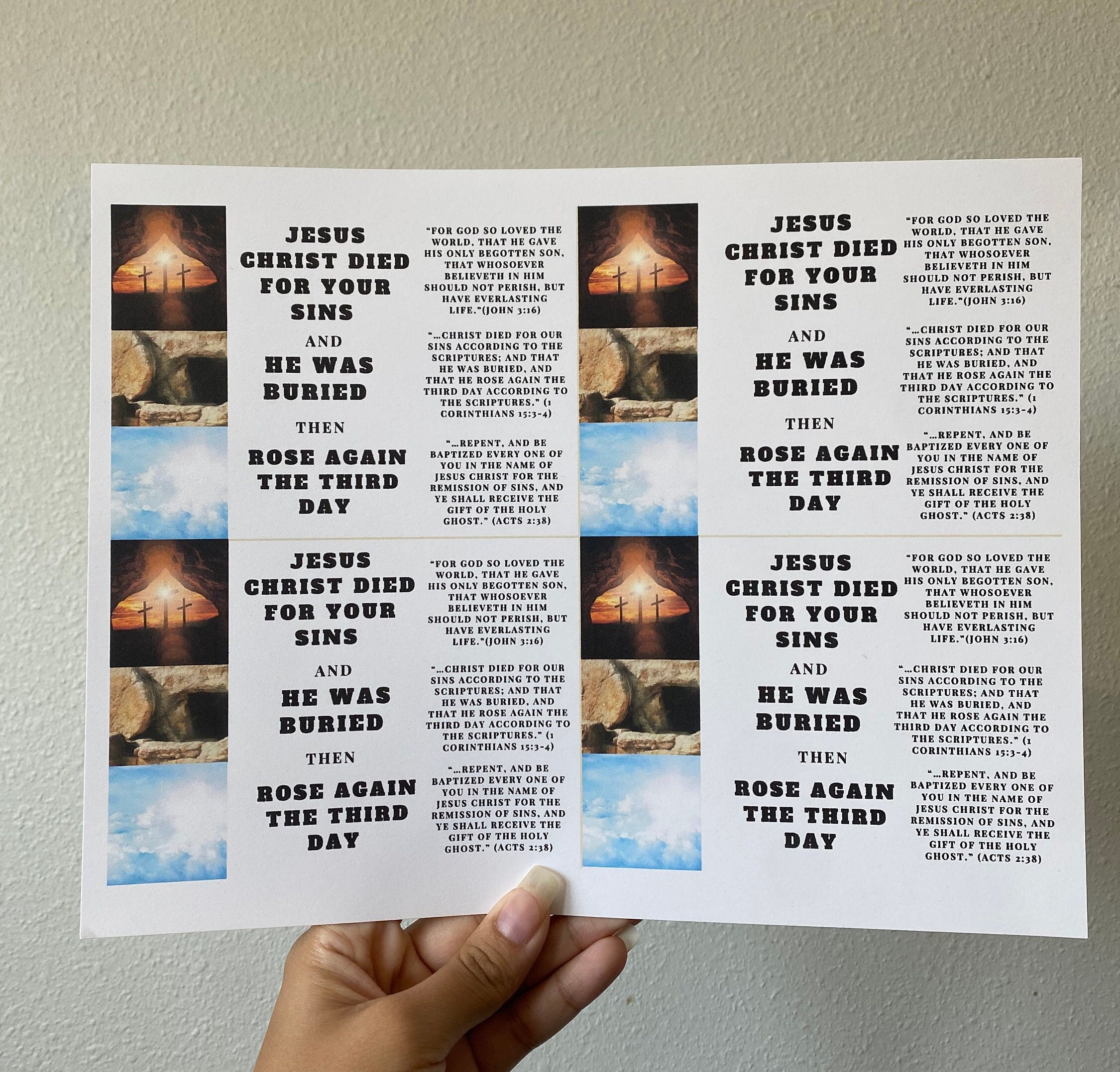 Gospel Cards KJV, Christian Outreach Tracts, Christian Gifts - Etsy