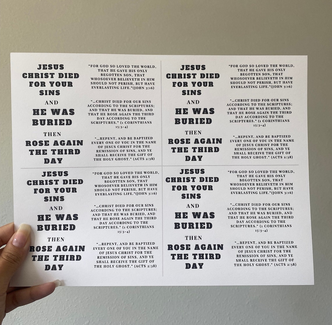 Gospel Cards KJV, Christian Outreach Tracts, Christian Gifts - Etsy