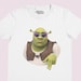 Shrek Born to Slay Forced to Work T-shirt, Funny Slogan Meme Shrek ...