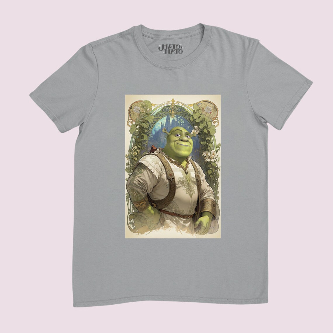 Shrek Art Nouveau Tote Bag, Ogre Fan Art, Weird Artsy Illustration ...