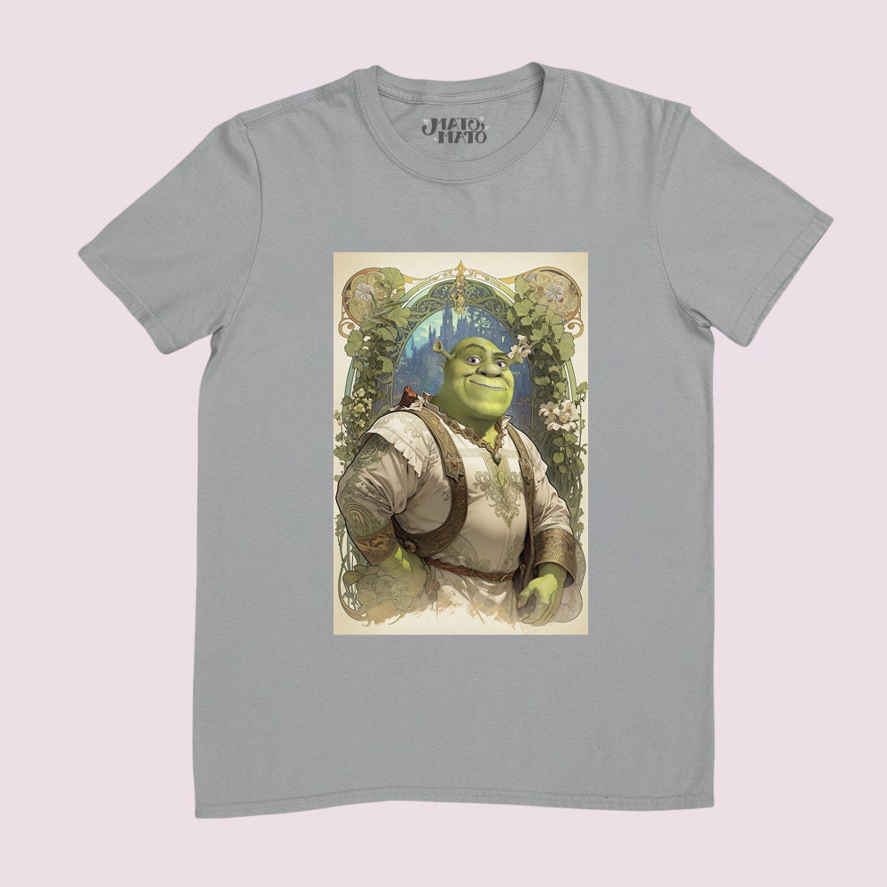 Shrek Art Nouveau Tote Bag, Ogre Fan Art, Weird Artsy Illustration ...
