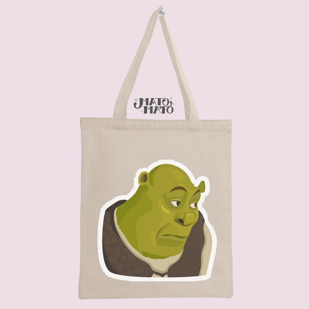 Shrek Side Eye Tote Bag, Unique Shrek Gifts, Donkey, Fiona, Shrek Meme ...