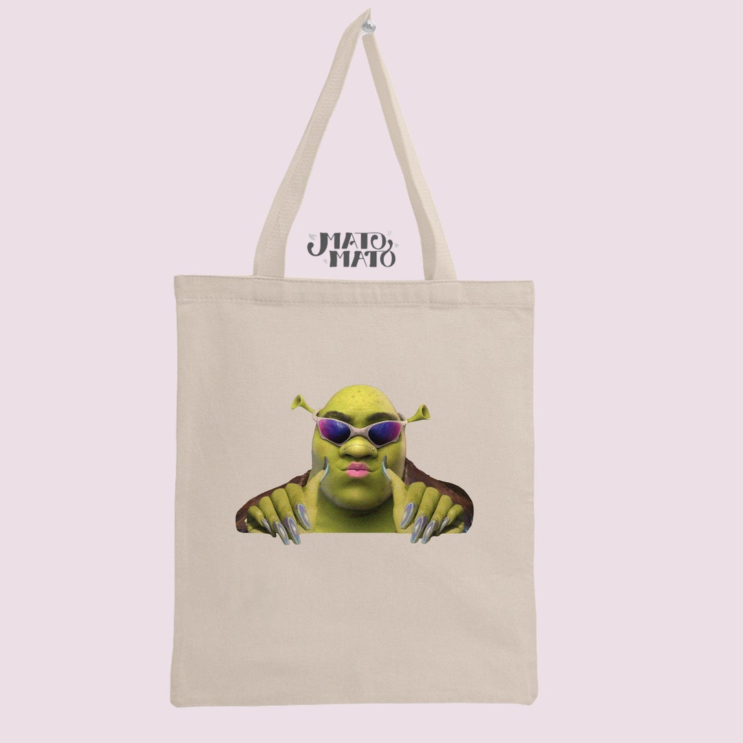 Shrek Meme Tote Bag, Gift for Shrek Lover, Slay Meme Funny Shrek Gift ...