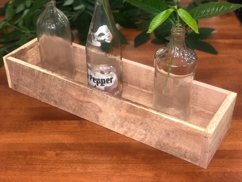 Long Narrow Rustic Solid Oak Box - Etsy