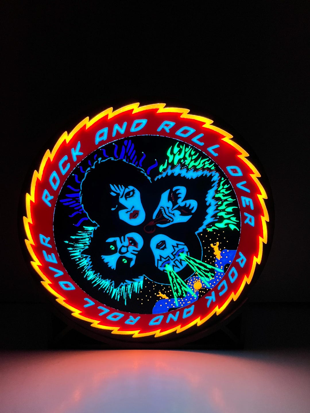 KISS Rock and Roll Over V2, 8 Colored Light Box With Colored LED Lights ...