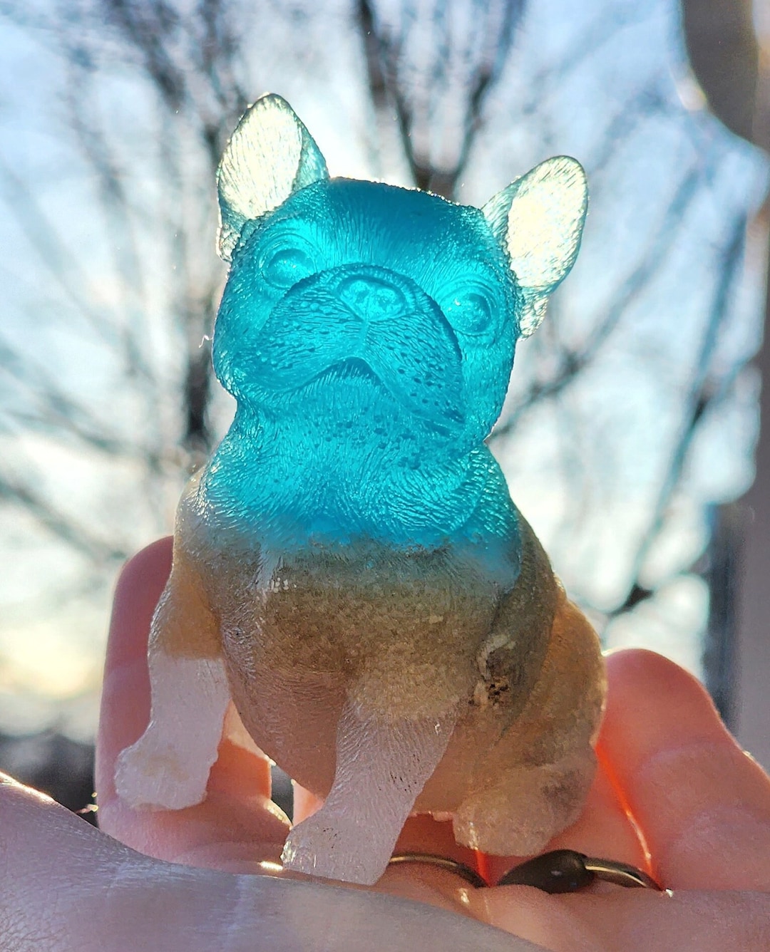 Frenchie Statue,under the Sea Decor,sit French Bulldog Sculpture,ocean ...