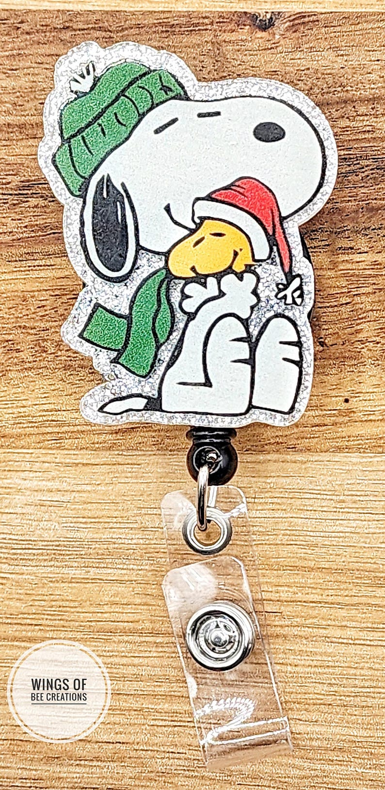 Christmas Elf Snoop Peanut Dog Badge Reel,id Holder,gift for Teacher ...