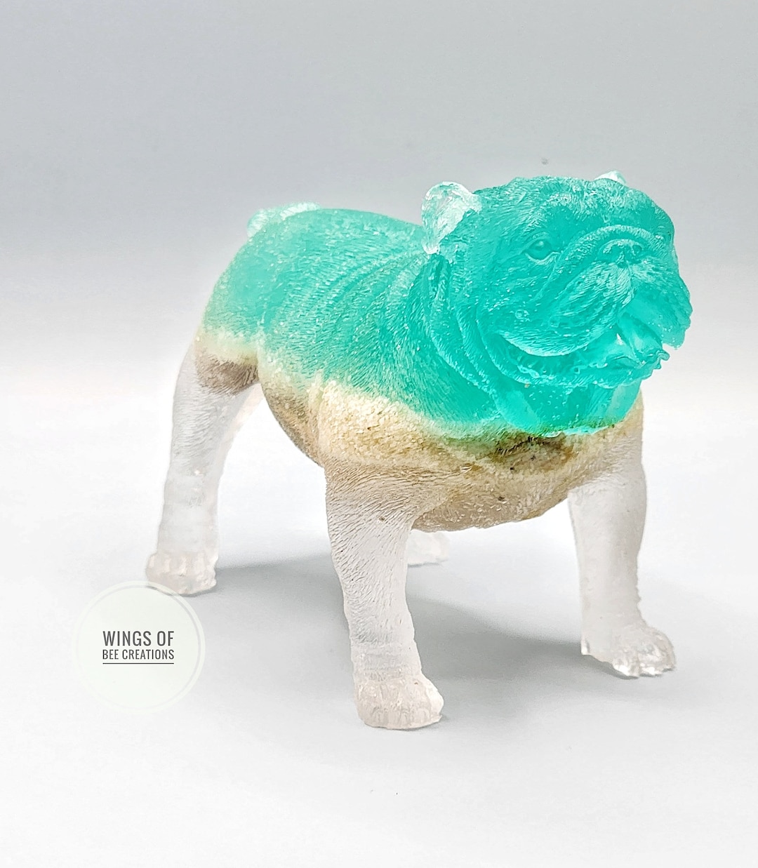 English Bulldog Statue, Under the Sea Decor, Bull Dog Sculpture, Ocean ...