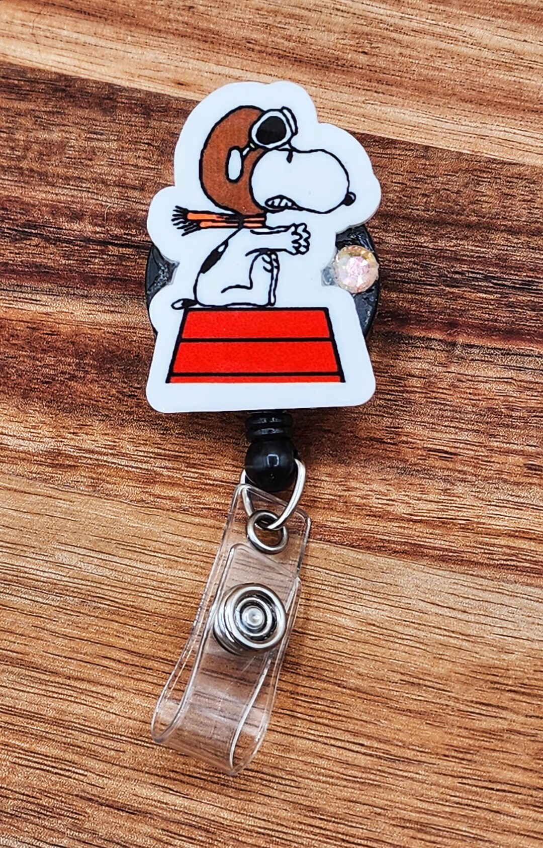 Peanuts Dog Badge Reel,trendy ID Name Tag Holder, Adorable Teacher Gift ...