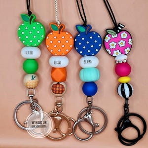 Apple Lanyards, Teacher Appreciation Day,id Name Tag Holder,school ...
