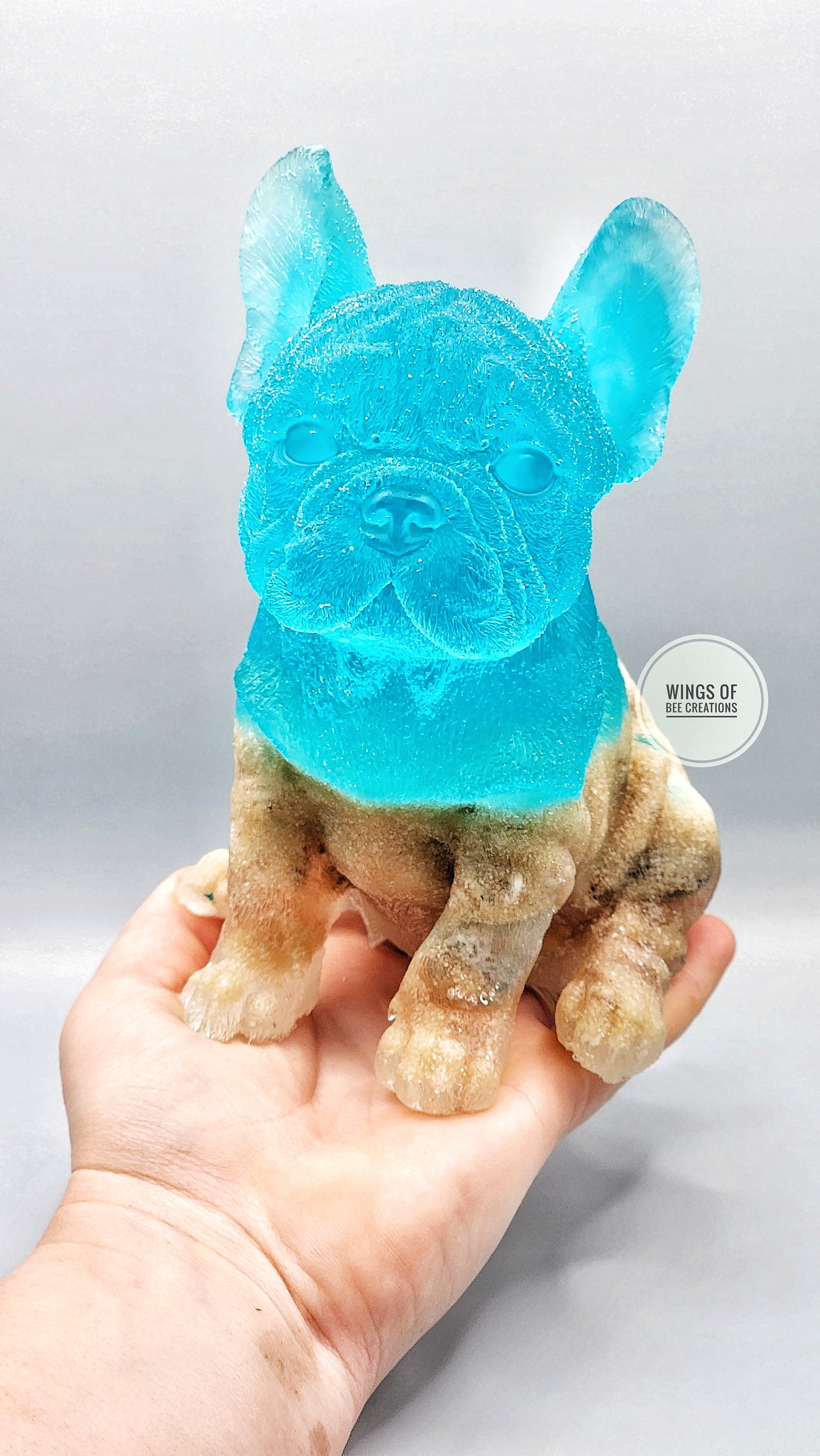 XL Frenchie Statue, Under the Sea Decor, French Bulldog Sculpture,ocean ...