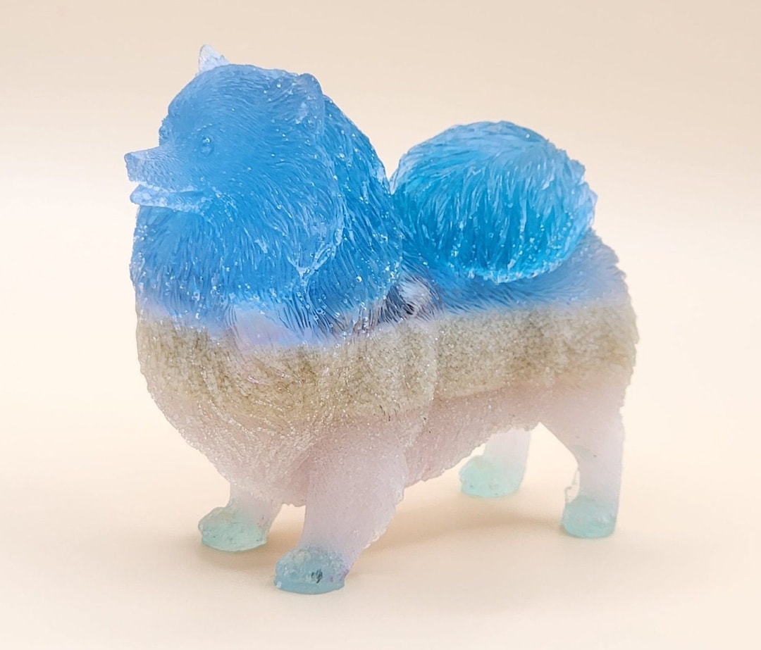 Pomeranian Figurine Ocean Statue,dog Memorial Sculpture, Nautical Decor ...