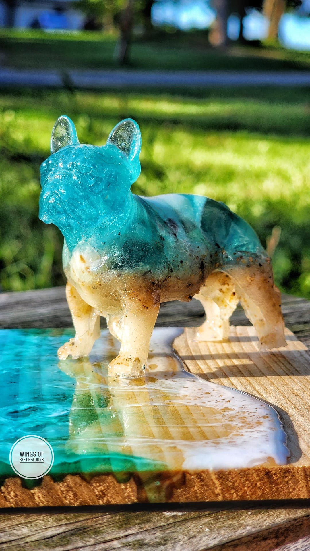Frenchie Statue,under the Sea Decor,french Bulldog Sculpture,ocean Wall ...