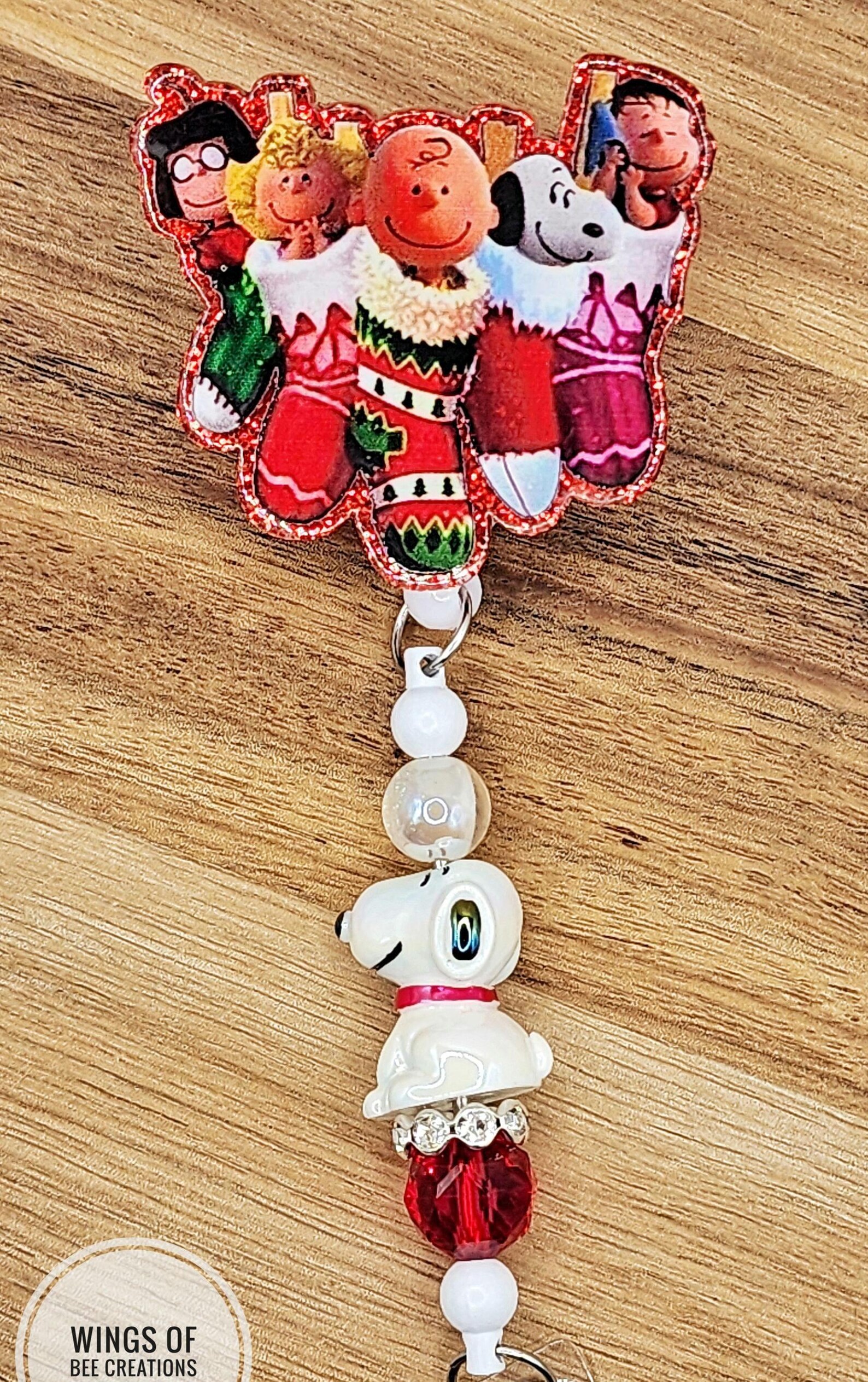 Stocking Snoop Peanuts Dog Badge Reel,medical ID Name Tag Holder,school ...