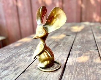 Vintage Brass Mouse - Etsy