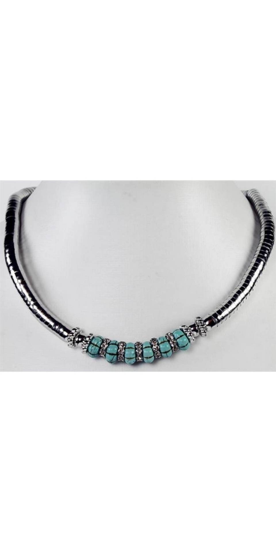 Silver Colour Snake Bendy Statement Women Necklace With - Etsy