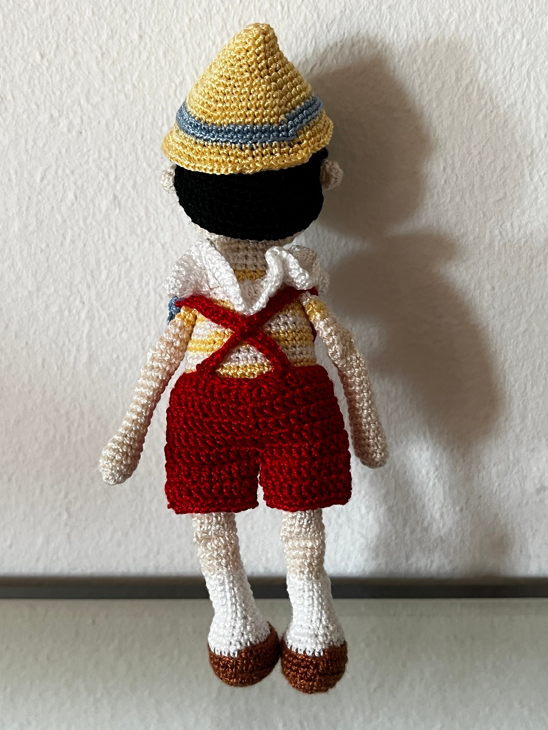 Pinocchio Crochet Doll Mini - Etsy
