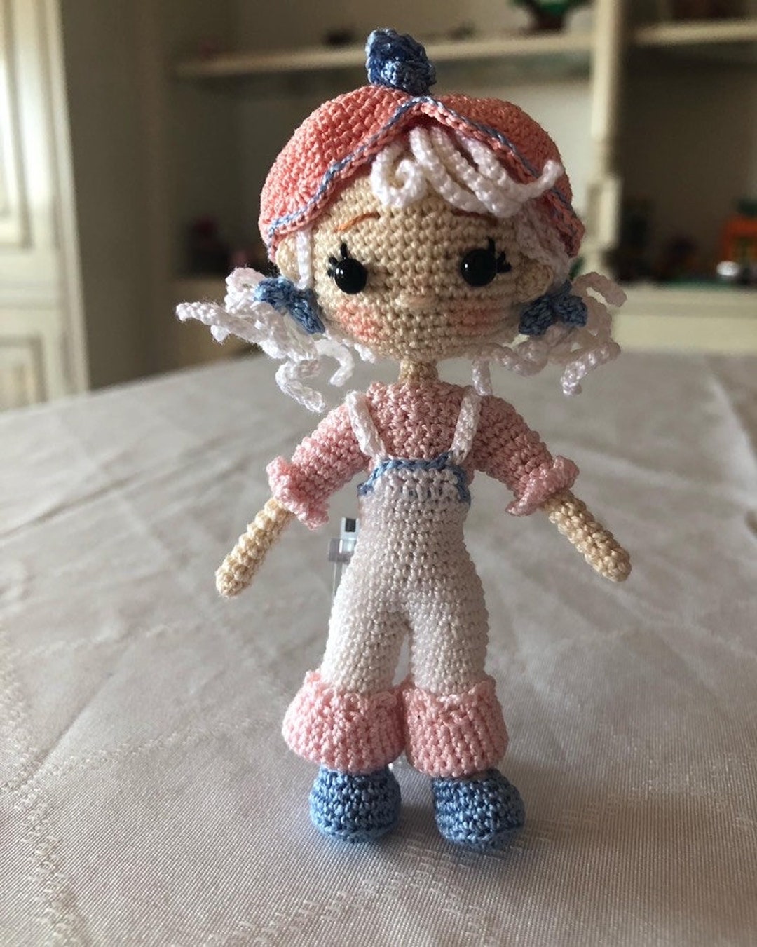 Apricot Crochet Doll Mini - Etsy