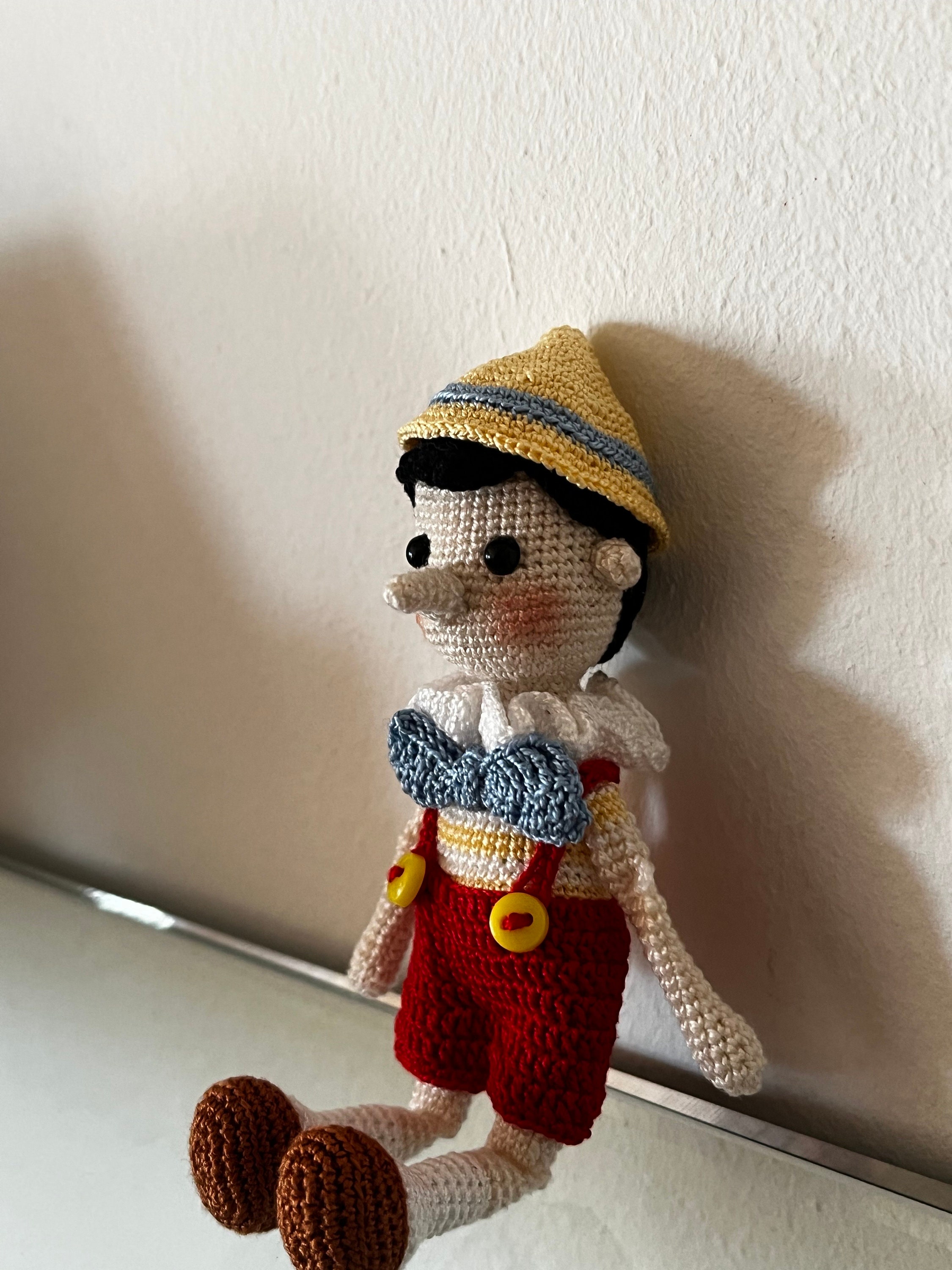 Pinocchio Crochet Doll Mini - Etsy