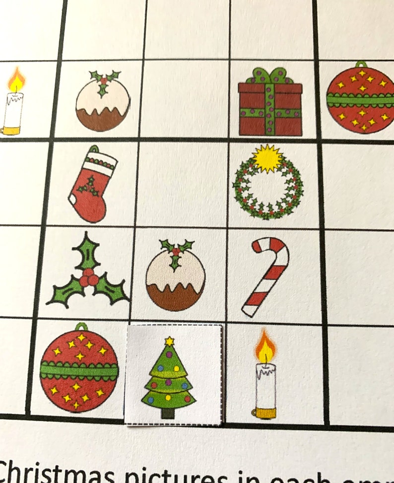 Festive Christmas Sudoku - Assorted 9x9 Puzzles, Digital Download - Etsy