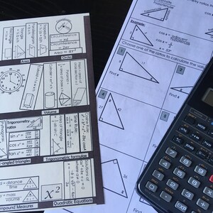 GCSE Maths Formulae Bookmark - Etsy