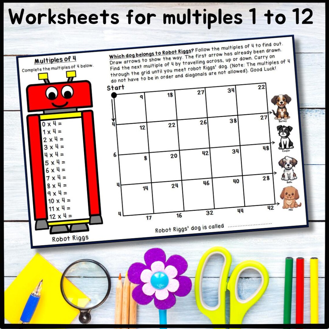 Maths Times Tables Puzzles and Aids! - Etsy