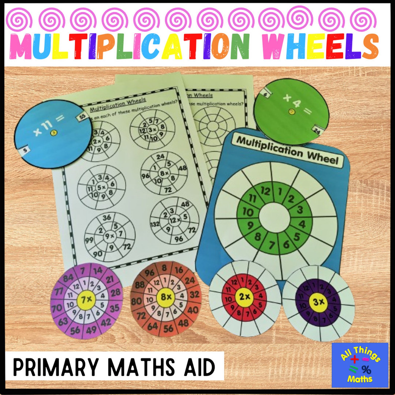 Multiplication Wheel Resources - Etsy