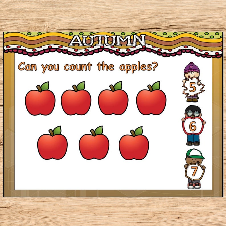 Autumn Counting to 10 Activities, Educational Printables ,learning ...