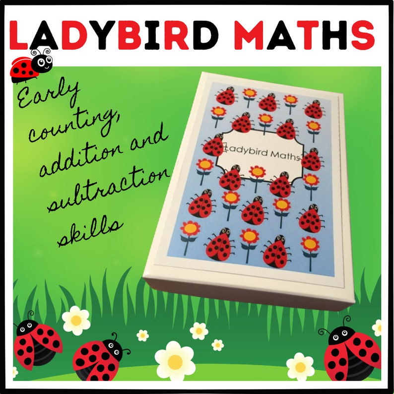 Spring Activity: Early Learning Ladybird Maths Flashcards - Matching ...