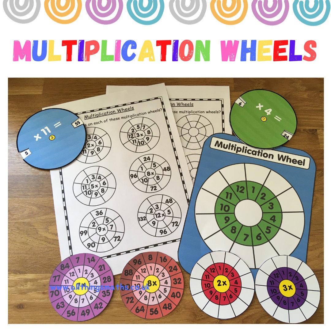 Multiplication Wheel Resources - Etsy