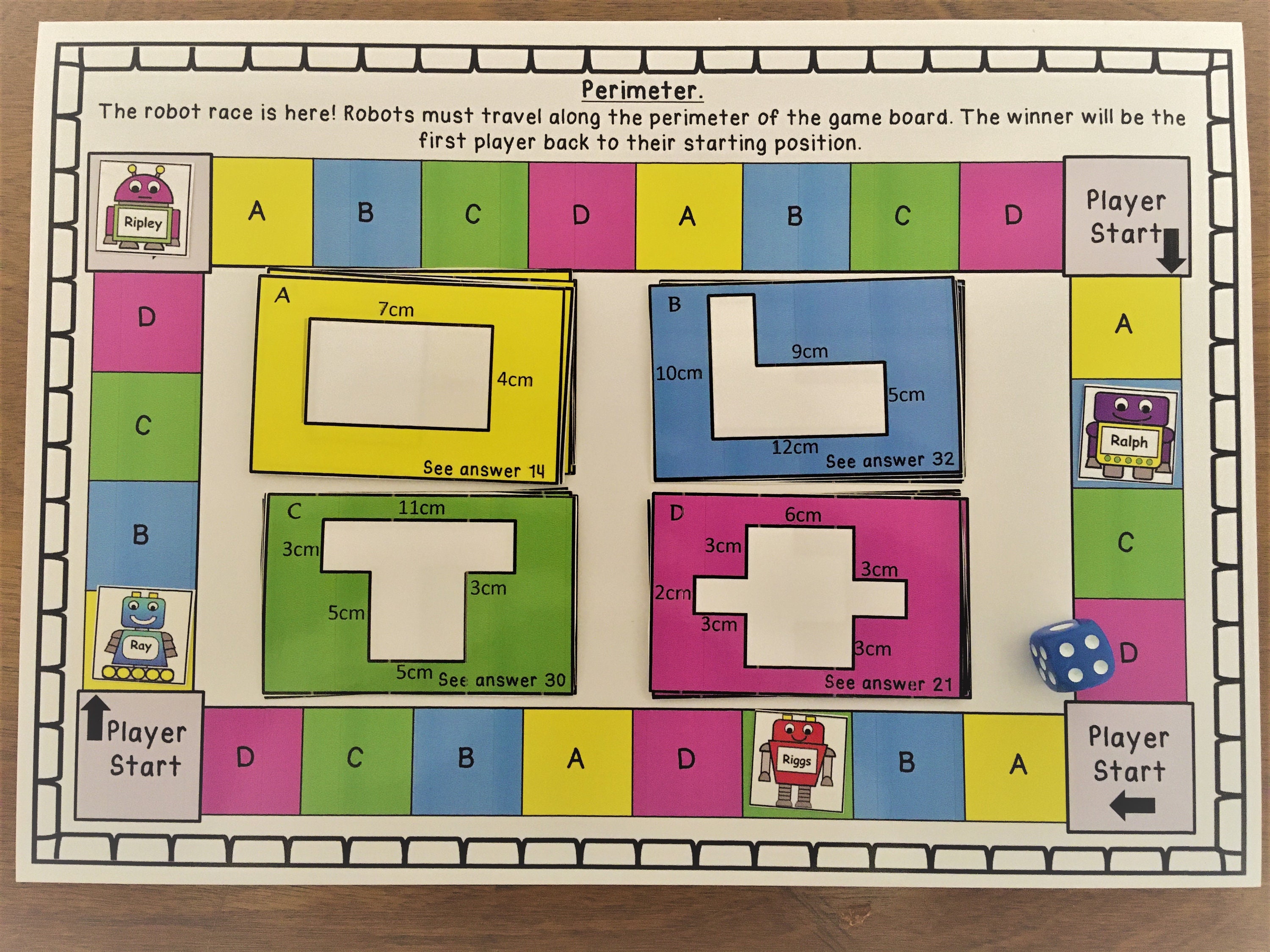 Maths Game: Perimeter - Etsy UK