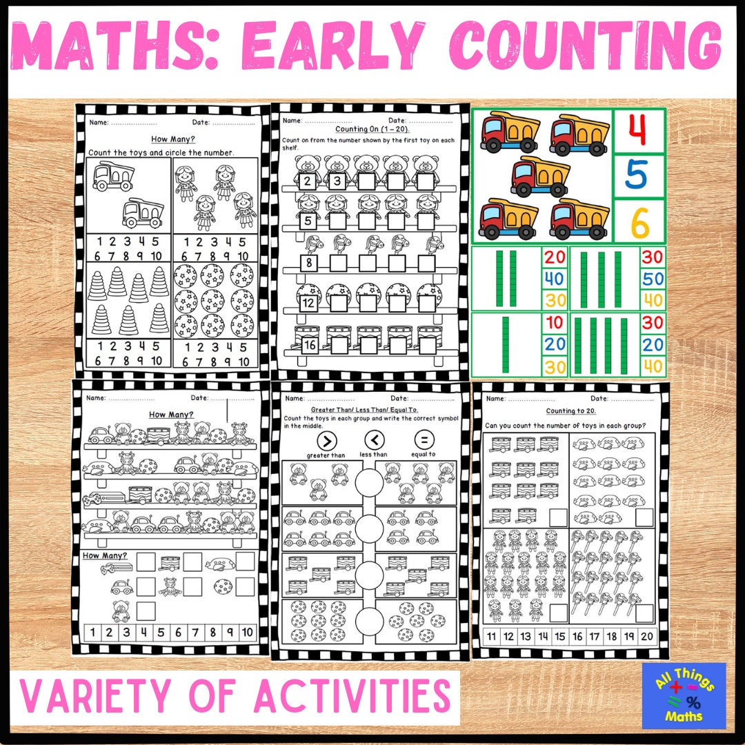 Home School Learning, Maths Worksheets, Maths Practice for Kids - Etsy