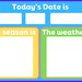 Back to School: Educational Today's Date and Weather Board - Etsy