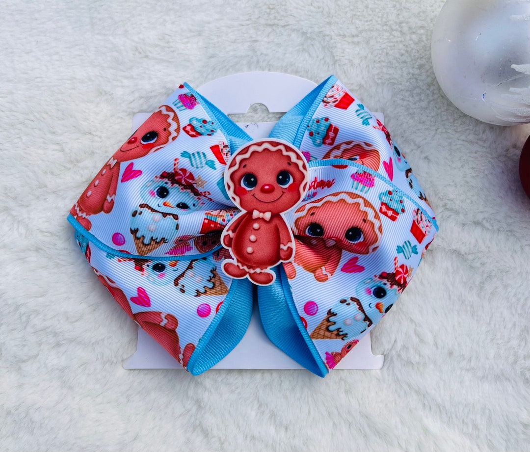 Sugar Cookie Hair Bow/ Gingerbread Cookie Bow/ Christmas Hair Bow - Etsy