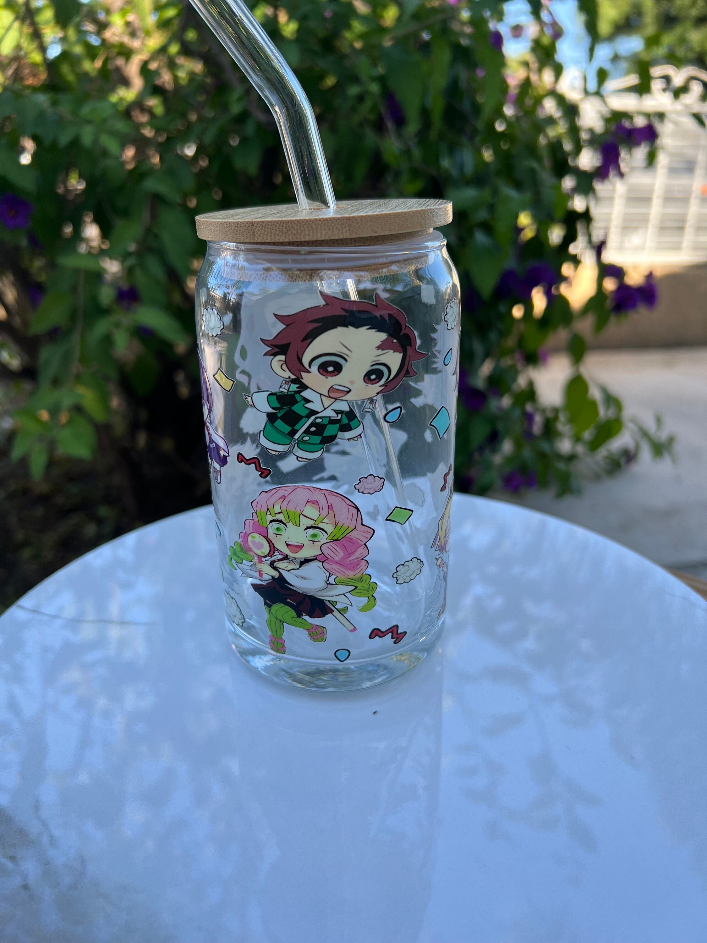 Anime Girl Libbey Cup/ Anime Cartoon Character Glass Cup - Etsy
