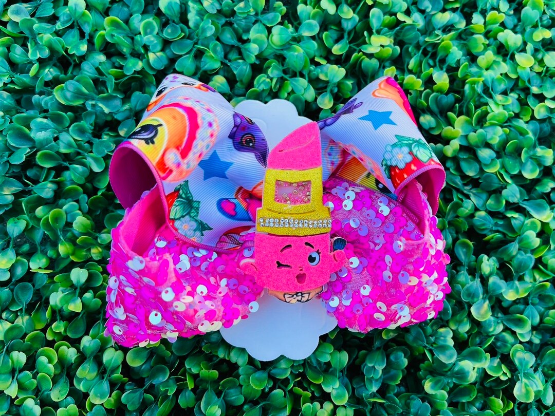 Cartoon Boutique Hair Bow/ Lipstick Hair Bow - Etsy