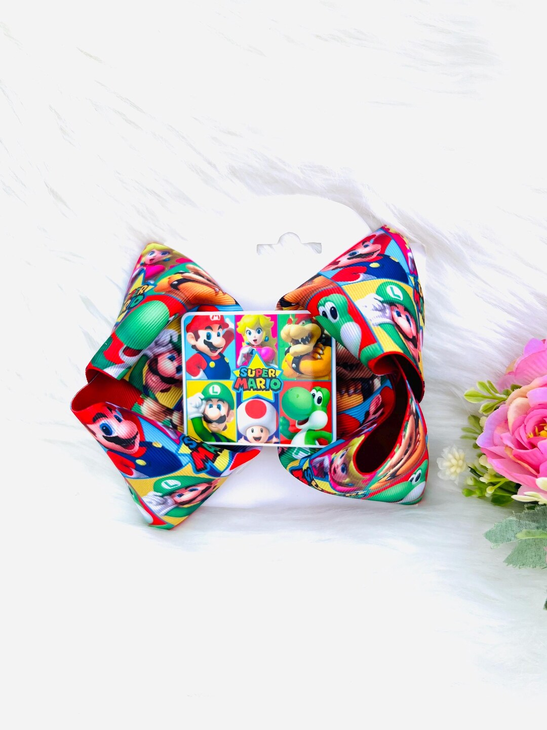 Mario Hair Bow/ Brothers Inspired Hair Bow/ Toddlers and Young Girls ...