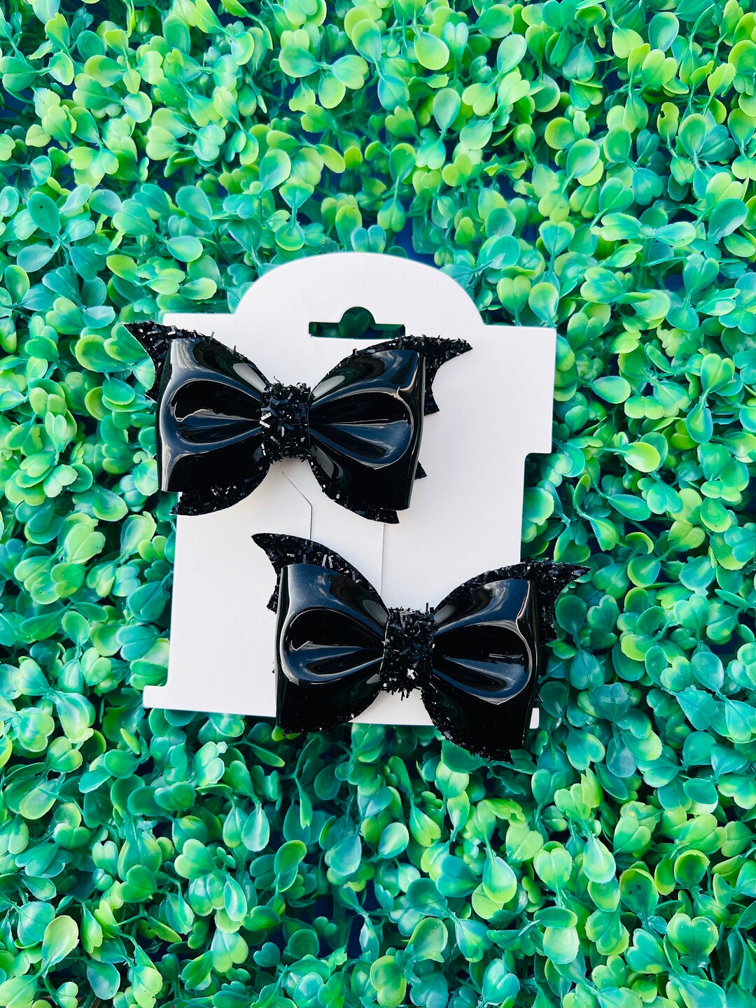Bat Pigtail Bows/ Halloween Bat Wings Pigtail Bow Set - Etsy