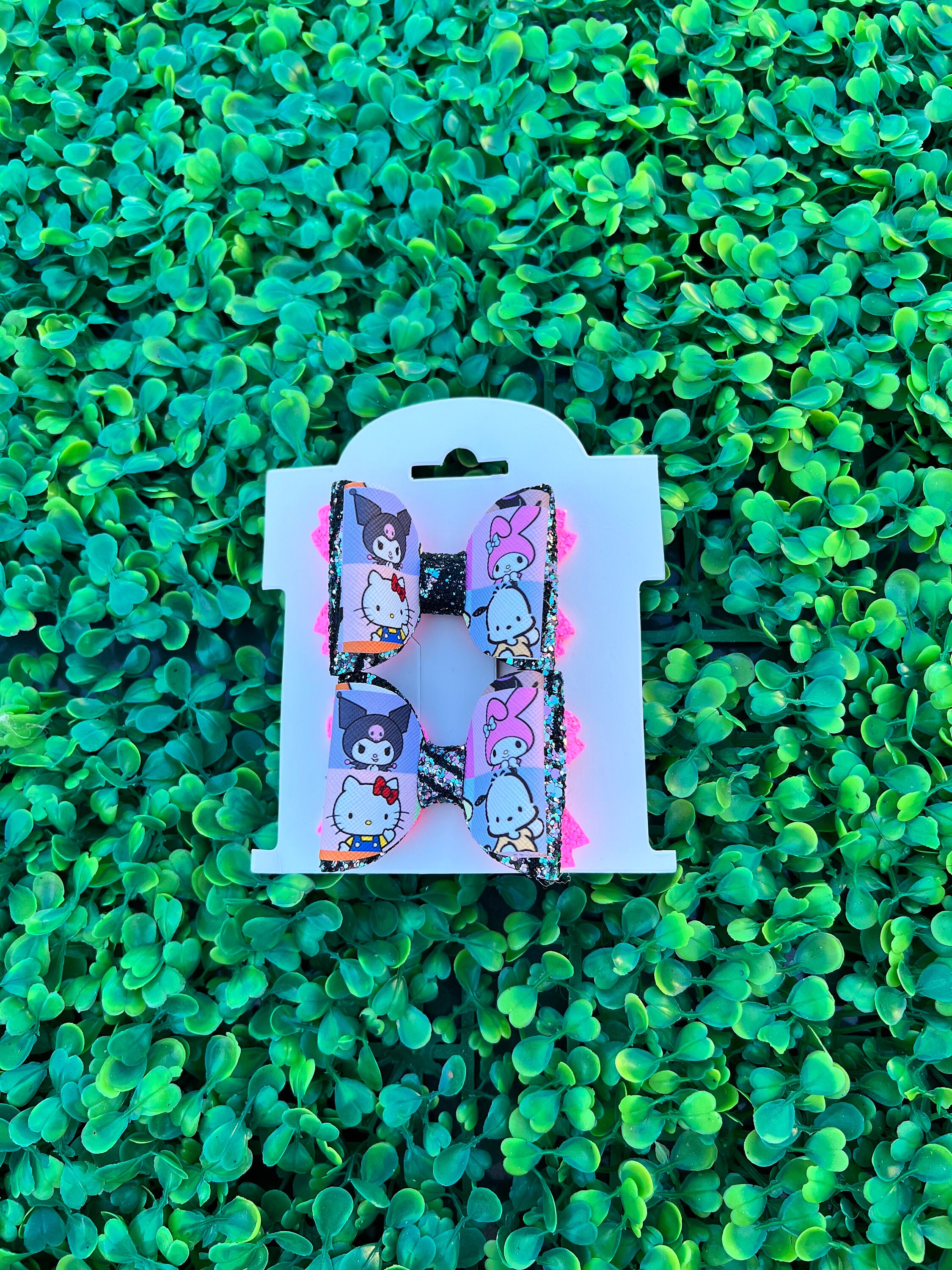 Kitty and Friends Pigtail Bow Set/ Cute Adventurespigtail - Etsy