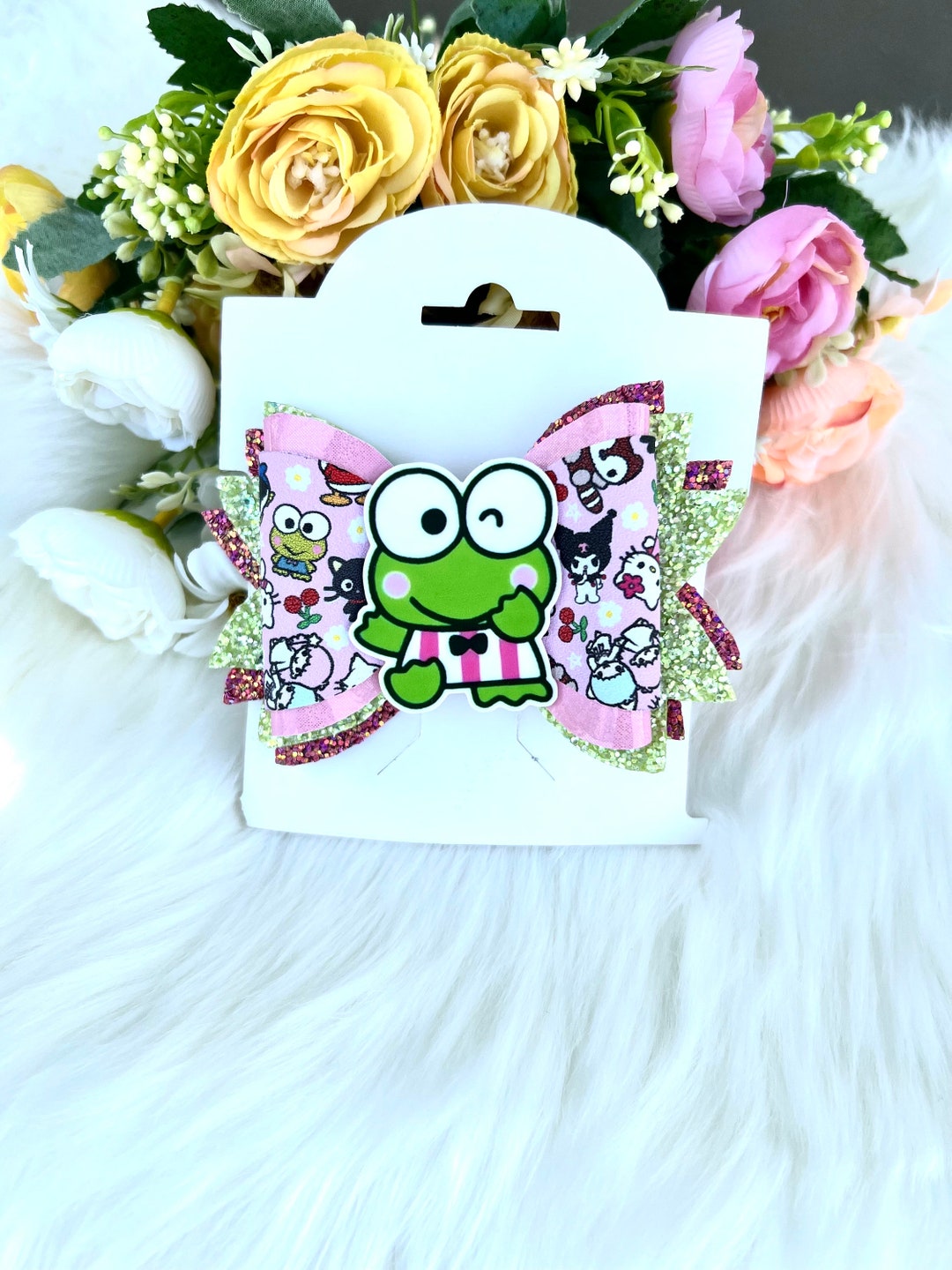Kitty Crew Hair Bow/ Kitty Crew Cartoon Hair Bow/ Girls and Toddlers ...