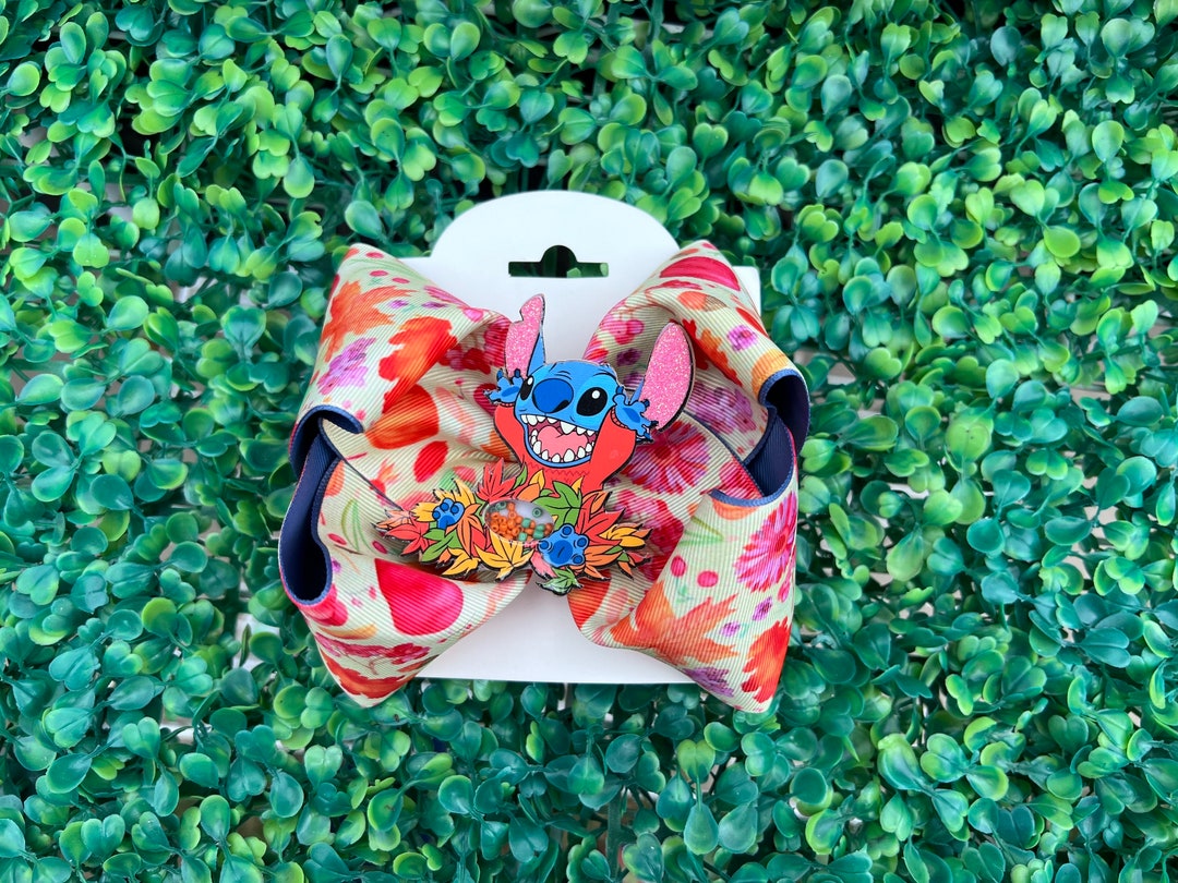 Stitch Fall Hair Bow/ Fall Hair Bow/ Girls Fall Hair Accessories - Etsy
