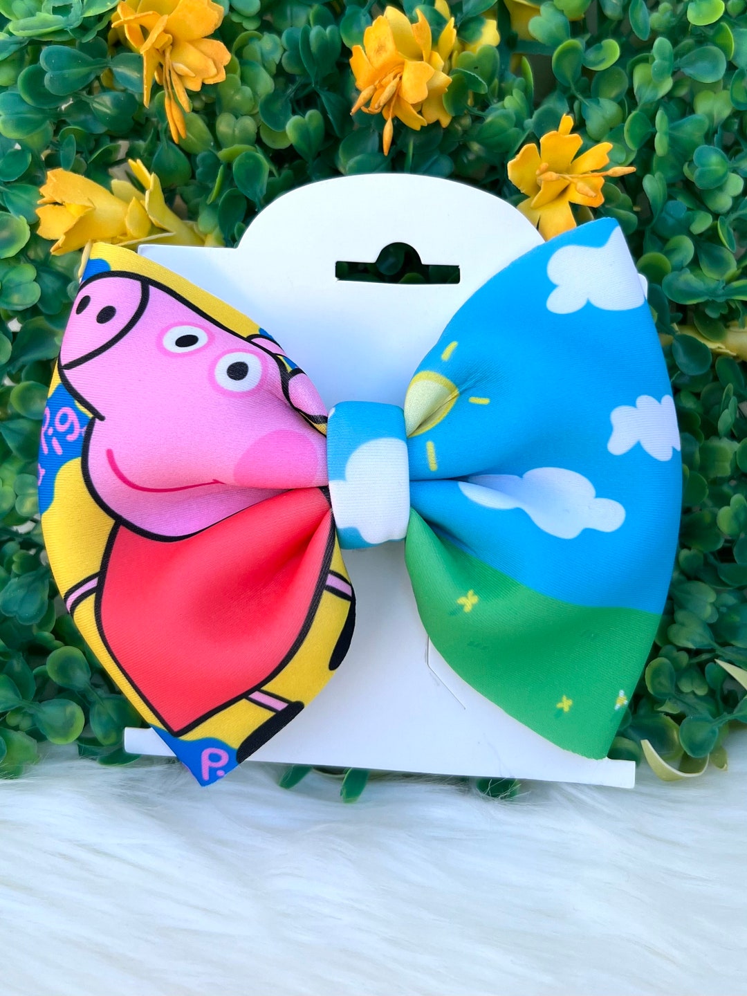 Pig Girl Hair Bow/ Cartoon Hair Bow/ Girls and Toddlers Hair Bows - Etsy
