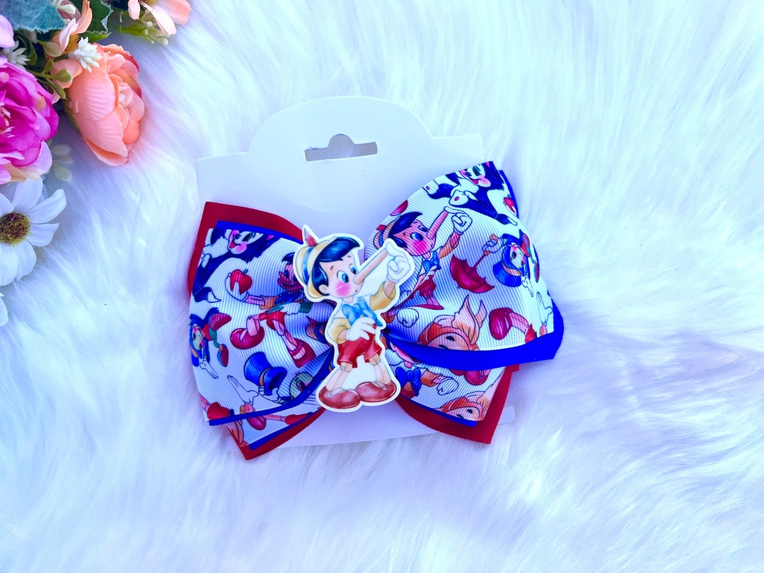Wooden Boy Hair Bow/ Cartoon Hair Bow/girls Hair Accessories - Etsy