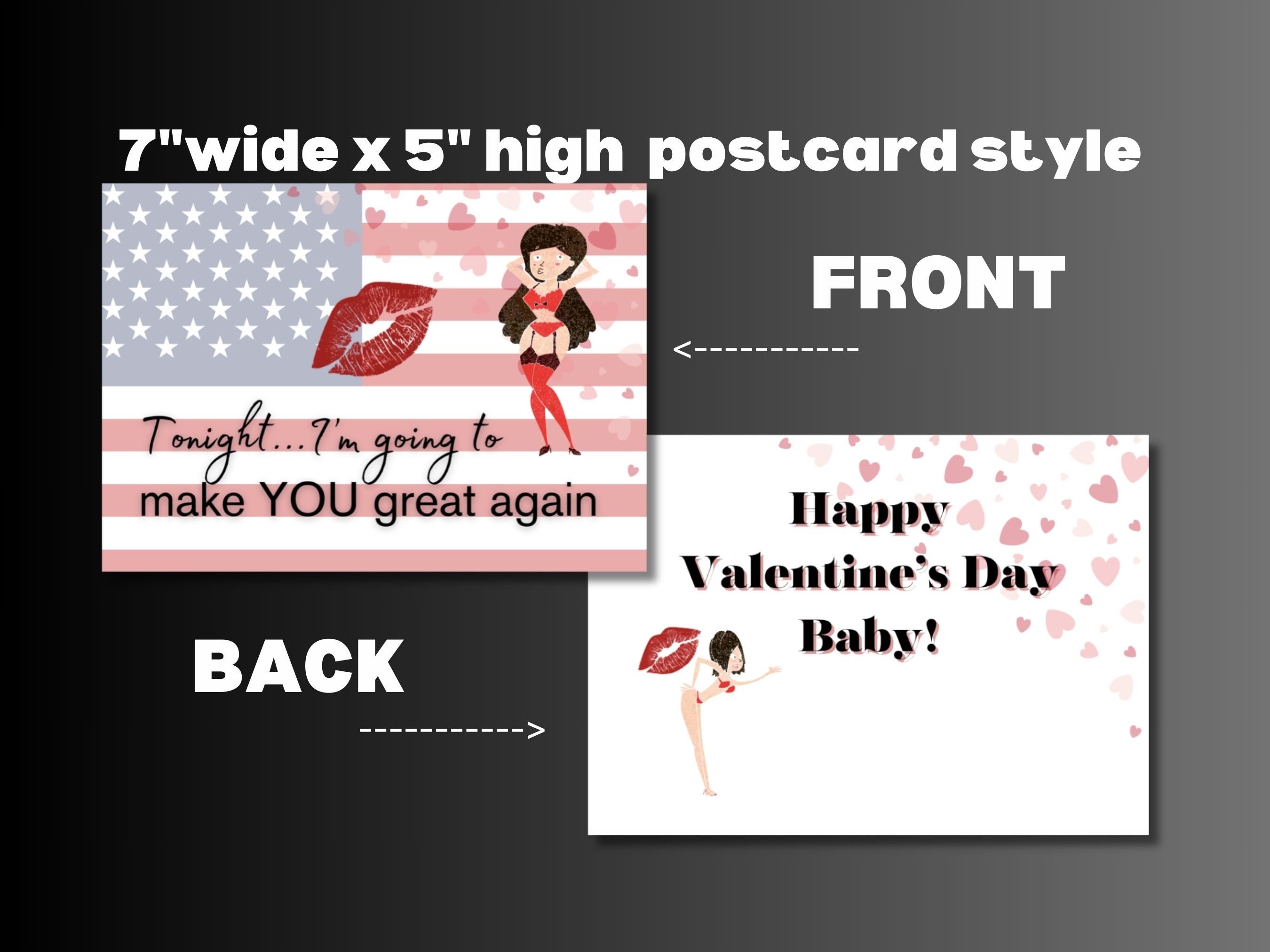 Make Valentine's Great Again Funny Trump Card for Him MAGA Valentine ...